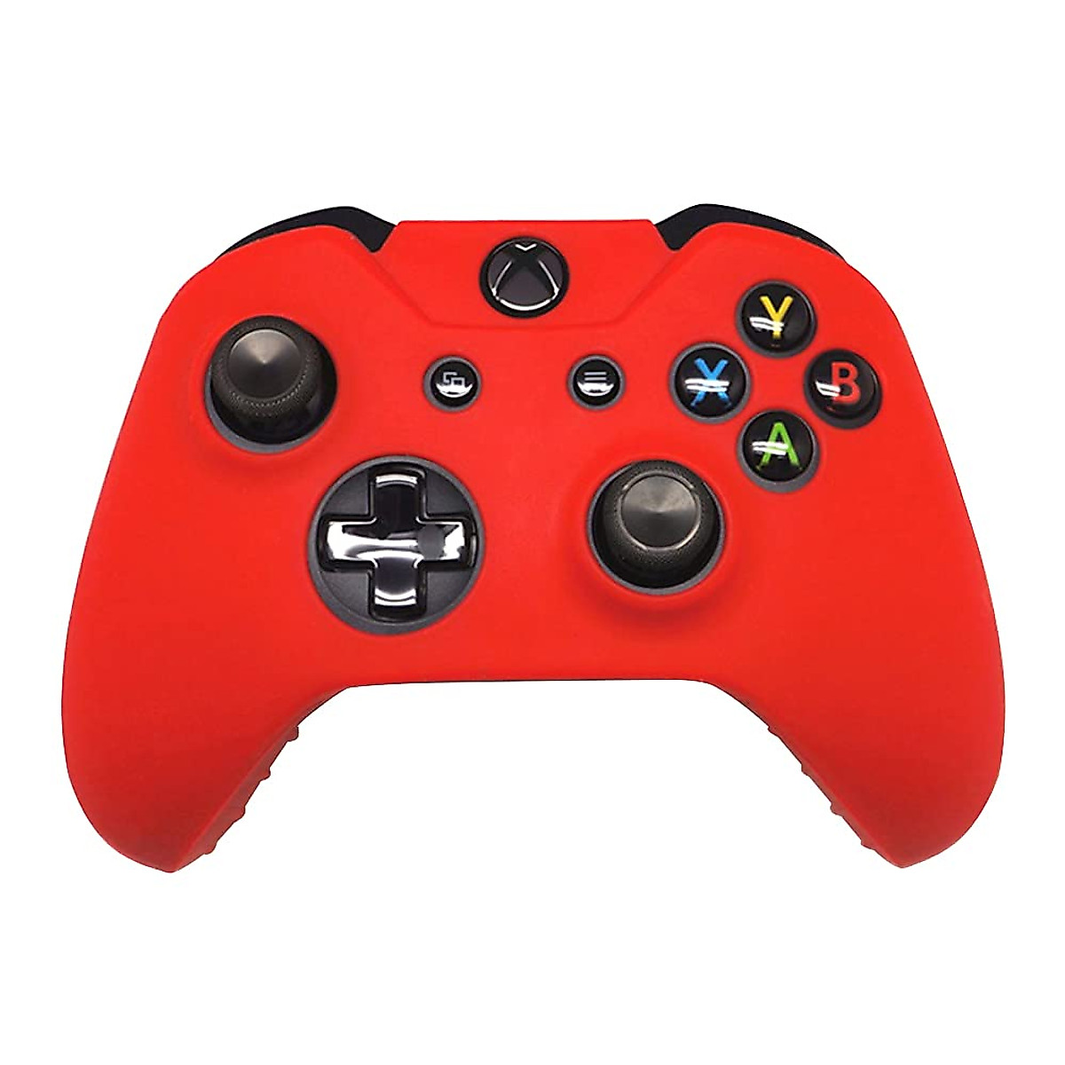 OSTENT Soft Protector Silicone Skin Case Cover Pouch for Microsoft Xbox One Controller - Color Red