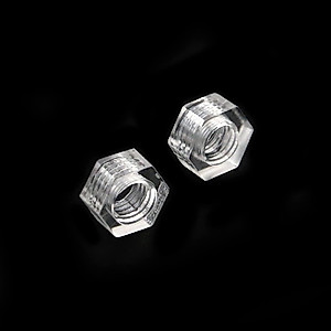 Dnyta 100pcs M5×20mm Plastic Screws Clear Acrylic Mounting Screws Cross Screws Round Head