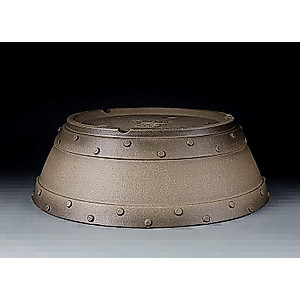 Bonsai Pot unglazed Round Shape 12 inch Refined Hand-Made by China Folk Old Artists Made of Famous Yixing Clay for Home Garden Bonsai Living.