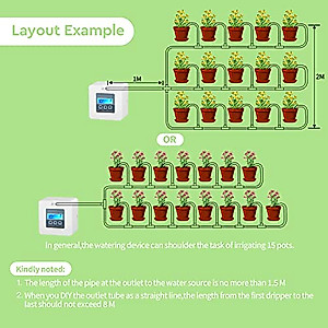 Upgraded DIY Automatic Drip Irrigation Kit, 15 Potted Houseplants Support, Indoor Watering System for Plants, with Digital Programmable Water Timer