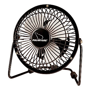 Polar Aire 1 Speed USB Outlet Oscillating Floor Fan