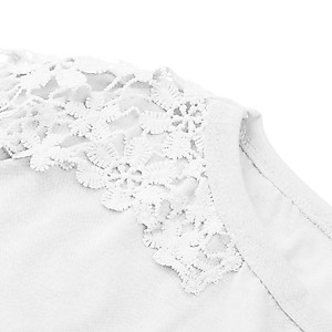 Fall Shirts for Women 2023 Trendy Round Neck Long Sleeves Blouse Tops V Neck Button Down Casual Floral Print Tunic Shirt, 1 White, XL