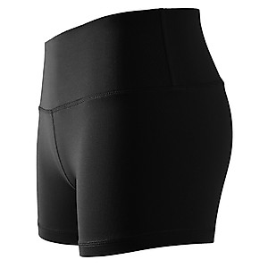 CADMUS Women's Stretch Fitness Running Shorts with Pocket,3 Pack,05,Black,Medium