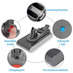 Lekzai 25.2V 4200mAh V11 Battery Compatible for Dyson V11 Torque Drive V11 Animal V11 Complete Extra V11 Absolute Pro V11 Absolute Extra V11 Fluffy Extra Vacuum Cleaner 970425-01