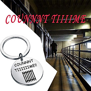 CHOORO Correctional Officer Gift Counting Time Keychain Prison Officer Gift Correctional Officer Jewelry Prison Guard Jewelry (Counting Time Keychain)