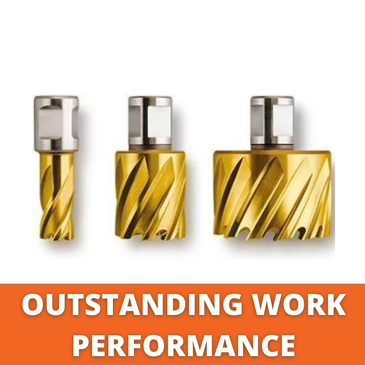 Slugger by Fein HSS Cobalt Annular Cutter with Enhanced Cutting Geometry for Precision Drilling - High-Durability Steel, 1" Cutting Depth, 11/16" Bore Diameter, 3/4" Straight Shank - 63134174007