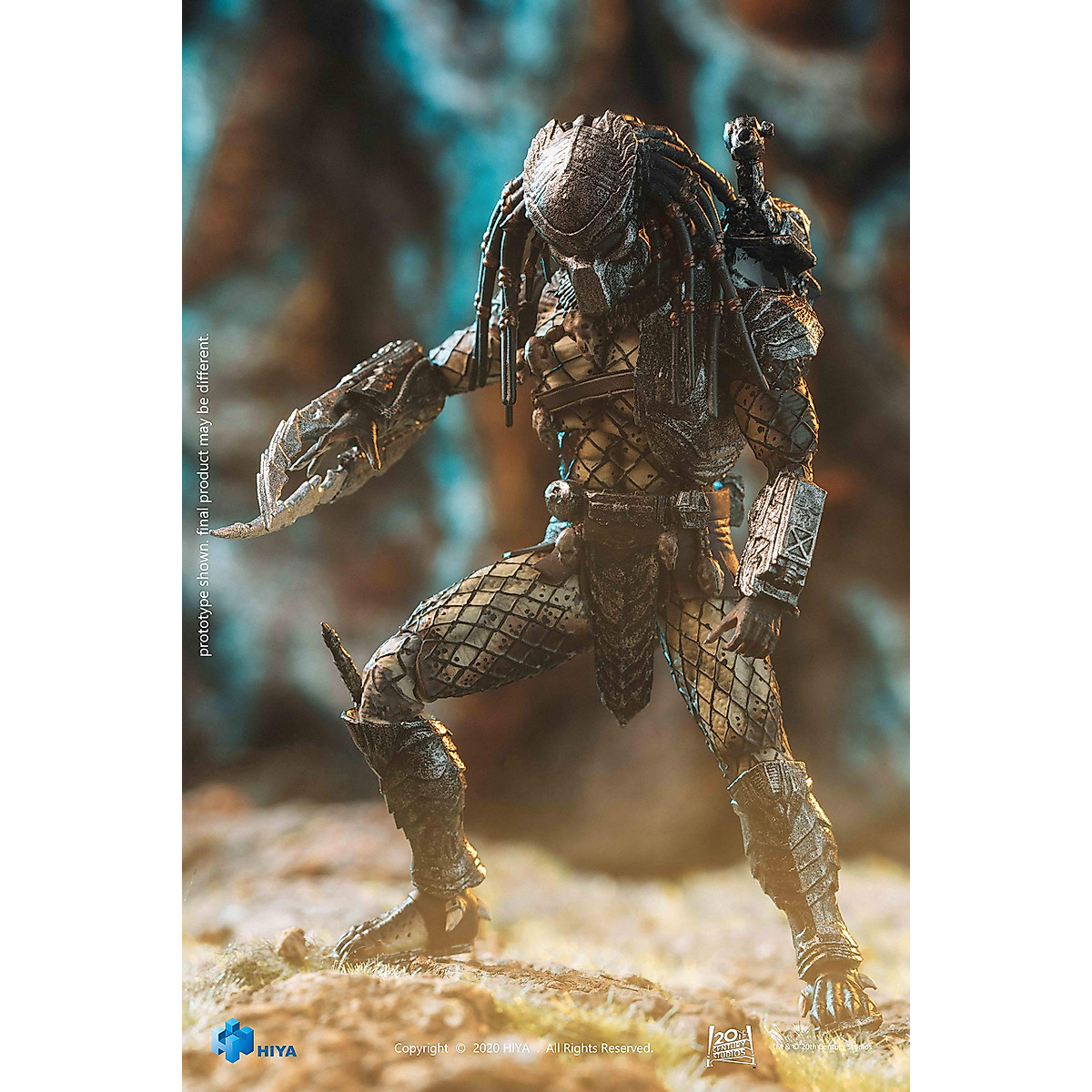 Hiya Toys Alien vs. Predator: Temple Guard Predator 1:18 Scale Action Figure, Multicolor