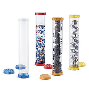 Learning Resources Primary Science Sensory Tubes - Set of 4 Tubes, Ages 2+ Science Toys for Kids, STEM Toys, Fine Motor and Sensory Toys
