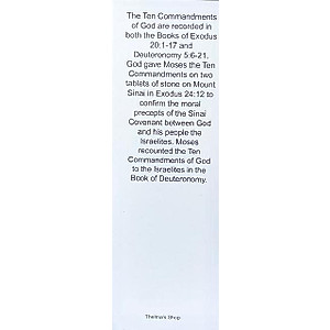 Thelma's Shop Ten Commandments Bookmarks for Kids and Adults Church Gifts Religious (50 Count)