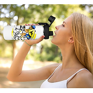 Amgkonp 22oz Sublimation Blanks Tumbler Sports Water Bottle Stainless Steel Vacuum Flask,Double Wall Insulated Thermos with Shrink Wrap Film,Sublimation Coating for Heat Press（8Pack）