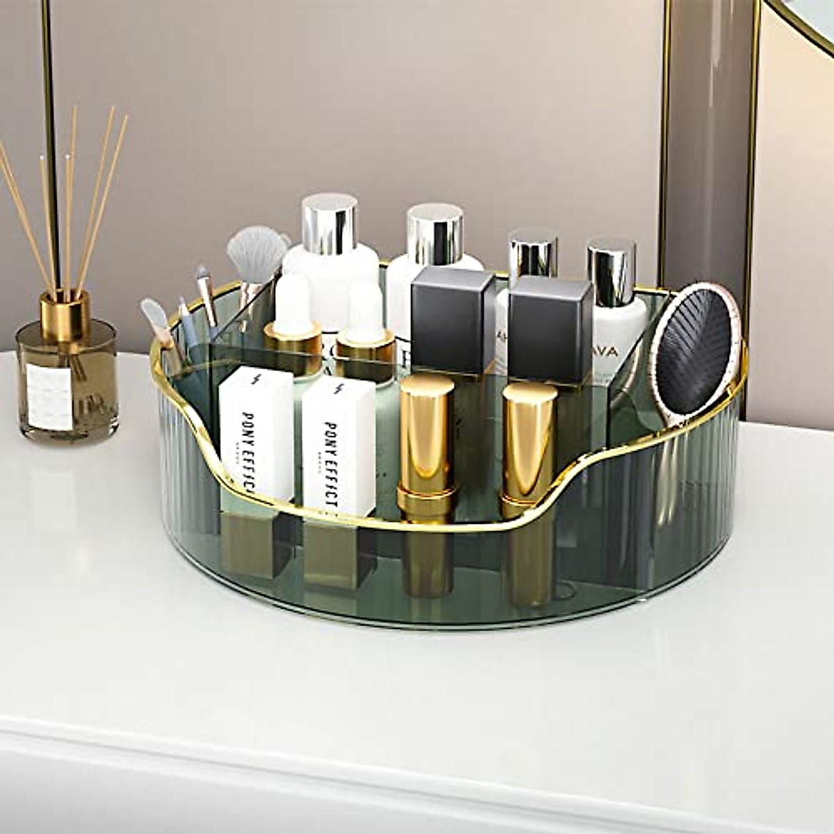 FIZZOQI Multi-Functional Organizer Shelf Skin Care Products Storage Rack Cosmetics Storage Shelf Make Up Cosmetics Organizer Storage Box Tabletop Storage Rack