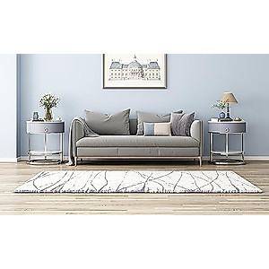 OIOG Modern End Table with Drawer, 2 Tier Side Table with Shelf, Round Nightstand with Sintered Stone Tabletop and Chrome Legs for Living Room, Bedroom, Home Office, Dorm, Silver