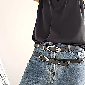 Pdxnyxx Y2k Belt Y2k Accessories Aesthetic Accessories Belts Y2k Fashion Grunge Accessories (Black,One size)