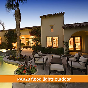 PAR20 Halogen Buld, 120V 39W Dimmable PAR20 Reflector Flood Light Bulds with E26 Base, for Range Hood Light Bulbs, Track Light Bulbs, Oven Light Bulb, Ceiling Can Lamp, 2 Pack