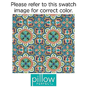 Pillow Perfect Outdoor | Indoor Lagoa Tile Flamingo Rectangular Throw Pillow (Set of 2), Blue