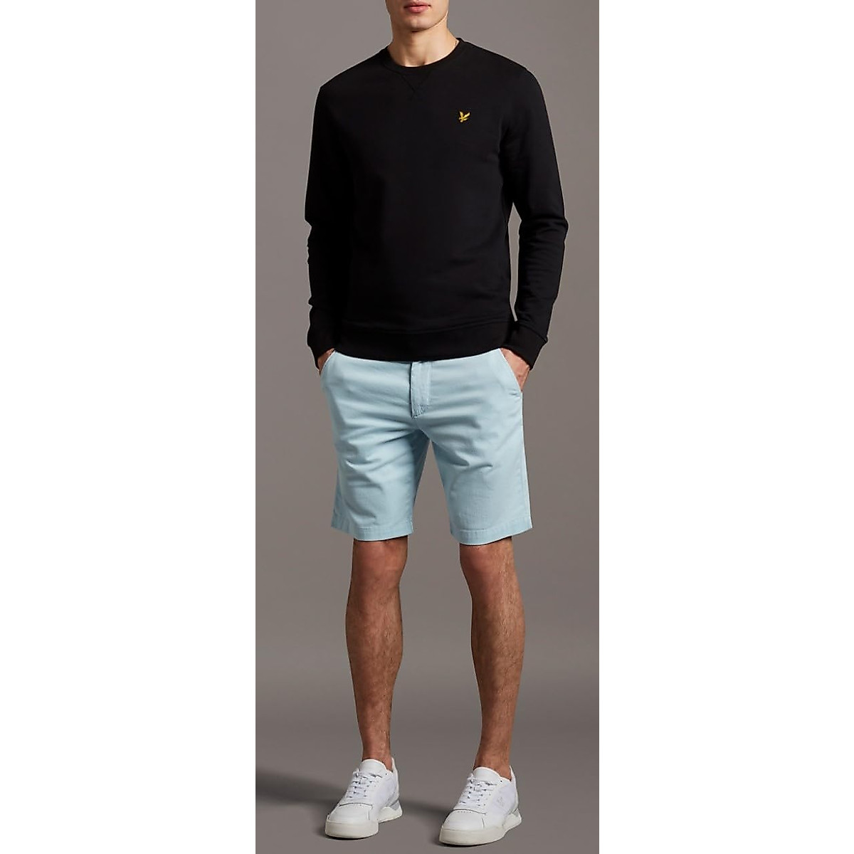 Lyle & Scott Men's Logo Sweatshirt, Black, L