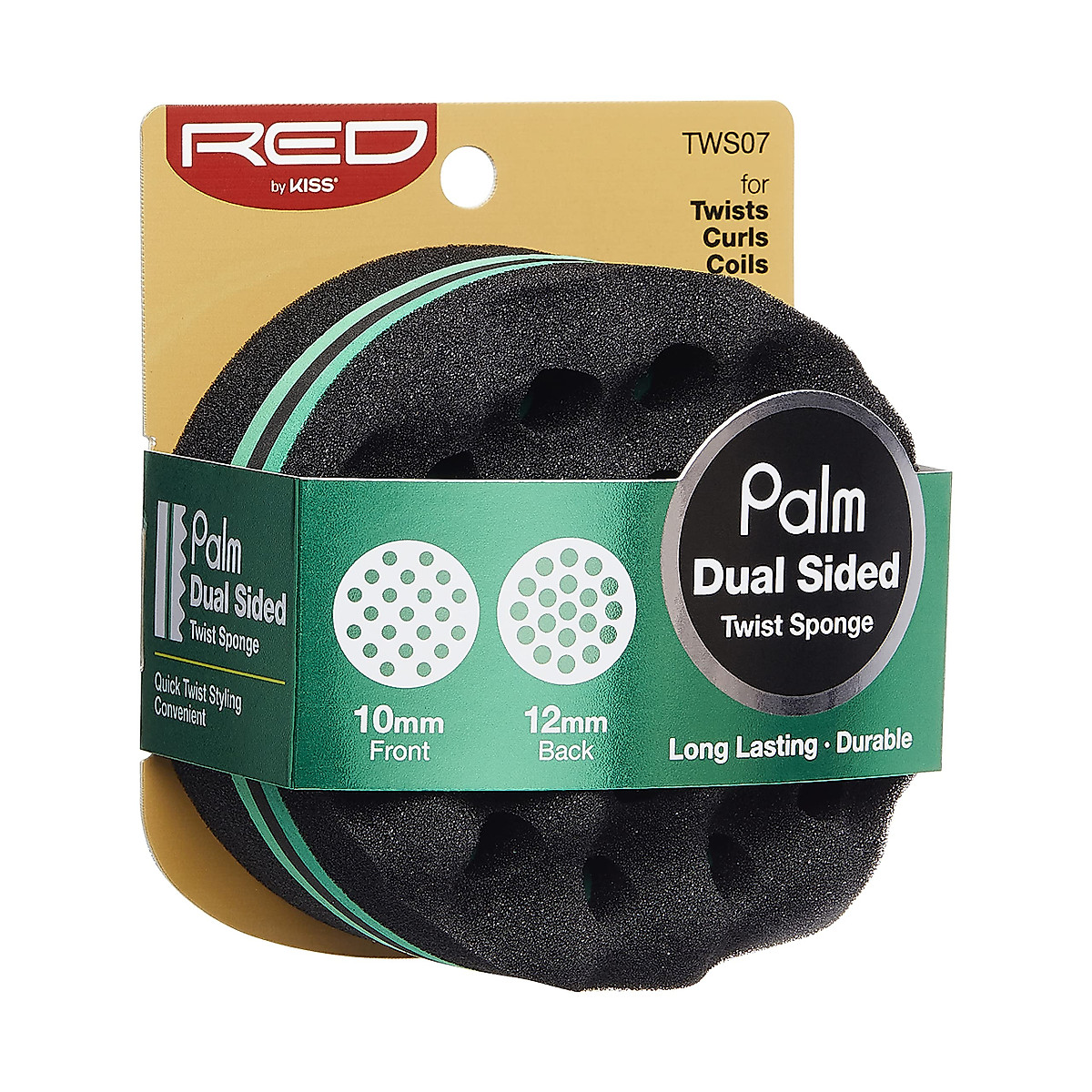 Red by Kiss Dual Sided Twist Sponge Hair Brush (Palm Dual Sided)