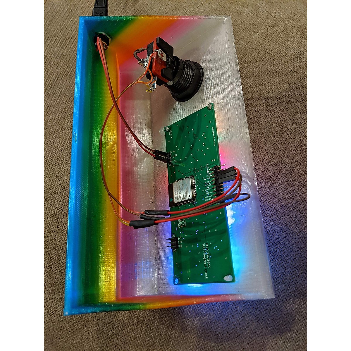 ESPixel Clock Pixel-Based 7 Segment Display for Arduino and Raspberry Pi