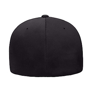 Flexfit Men's Delta Seamless Cap, Black, L/XL