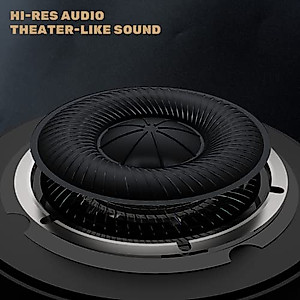 targeal Over Ear ANC Headphones Wireless Bluetooth - High Fidelity Stereo Studio Headphones with Mic - Active Noise Canceling/Ambient Transparency Mode - 40mm Driver