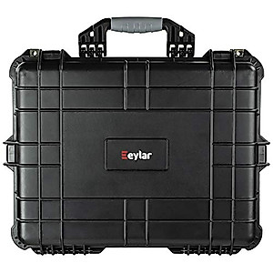 Eylar Large 20.62" Protective Camera Case Water and Shock Resistant w/Foam (Black)