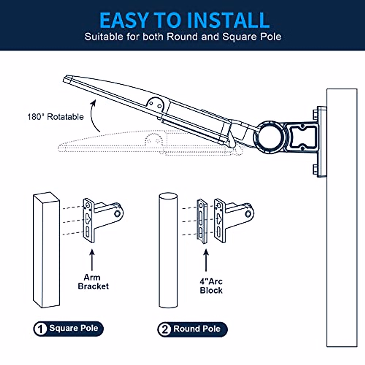 AKK 200W LED Parking Lot Lighting with Adjustable Arm Mount, 28000LM (140LM/W) LED Parking Lot Lights, 5000K Street Light Dusk to Dawn Photocell, Waterproof LED Shoebox Light for Roadway, ETL Listed