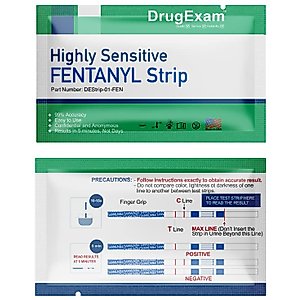 25 Pack - DrugExam Made in USA, FYT Urine Test Kit, Urine Test Strips, Highly Sensitive and Easy to Use. Drug Test Kit. Fen Test Kit. Highly Sensive Urine Test Kit.