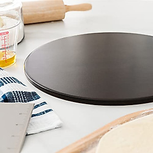 Chef Pomodoro Round Pizza Stone for Oven and Grill, Best Baking Stone for Ovens and Grills, Pizza Baking Stone for Pizza and Bread Baking, BBQ Pizza Stone, Durable - 15 inch