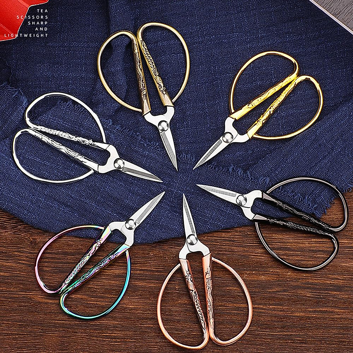 Aesosor 3.3-inch Small Sewing Embroidery Scissors, Stainless Steel Little Scissors Sharp Tip Detail Shears for Sewing Crafting, Art Work, Cross Stitch Cutting, Handcraft, Needlework DIY Tools Black
