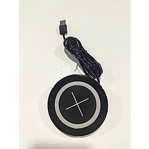 Desk Wireless Charger,JE Make IT Simple Desktop Grommet Power Wireless Charging Pad, for iPhone, Samsung, Airpods and All Phones with Wireless Charging (Black)…