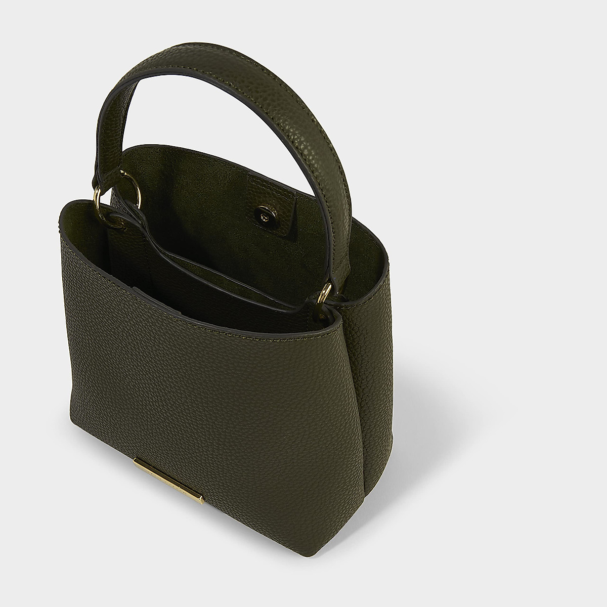 KATIE LOXTON Lucie Womens Vegan Leather Adjustable Detachable Strap Crossbody Plum