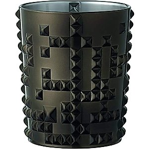Nachtmann Punk Collection 4-Inch Gun Metal Colored Whiskey Tumbler, Crystal Glass,12-Ounce Capacity, Glass Tumbler for Scotch, Cocktail, Liquor, and Bourbon, Dishwasher safe