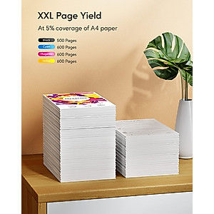 Kogain Compatible LC20EXXL Ink Cartridges Replacement for Brother LC20EXXL Ink cartridges, Work for Brother MFC-J985DW MFC-J775DW J5920DW Printer 10-Pack(4 Black, 2 Cyan, 2 Magenta, 2 Yellow)