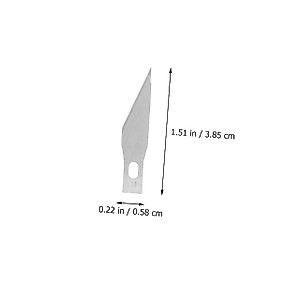 COHEALI 4 Boxes Carving Blade Scrapbook Kit Clay Kit Wood Carving Tools Xacto Scrapbooking Xacto Blades Engraving Blades DIY Craft Blades Craft Cutting Tools Tool Steel Pen Scalpel