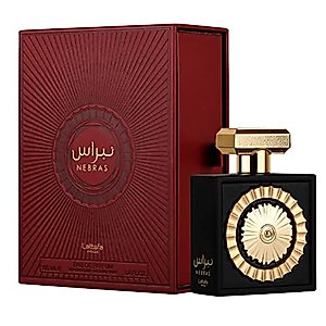 Lattafa Perfumes Nebras EDP - Eau De Parfum 100ml(3.4 oz) Unisex | Marine,Pink Pepper,Red Berries,Cacao,Rose,Amber,Musk,Patchouli,Sandal,Amber