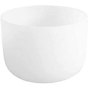 ENERGYSOUND Perfect Pitch 432Hz C Root Chakra Frosted Quartz Crystal Singing Bowl 12 inch mallet and o-ring included