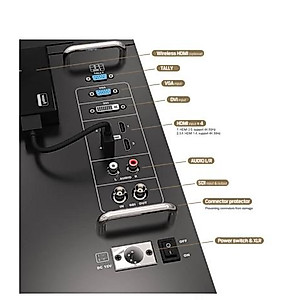 LILLIPUT BM230-4K 23.8" 4K 3840×2160 Ultra-HD resolution, 1000:1 Contrast Ratio, 25ms Response Time with Carry-on Metal case 3G-SDI, HDMI, VGA, AV input by VIVITEQ