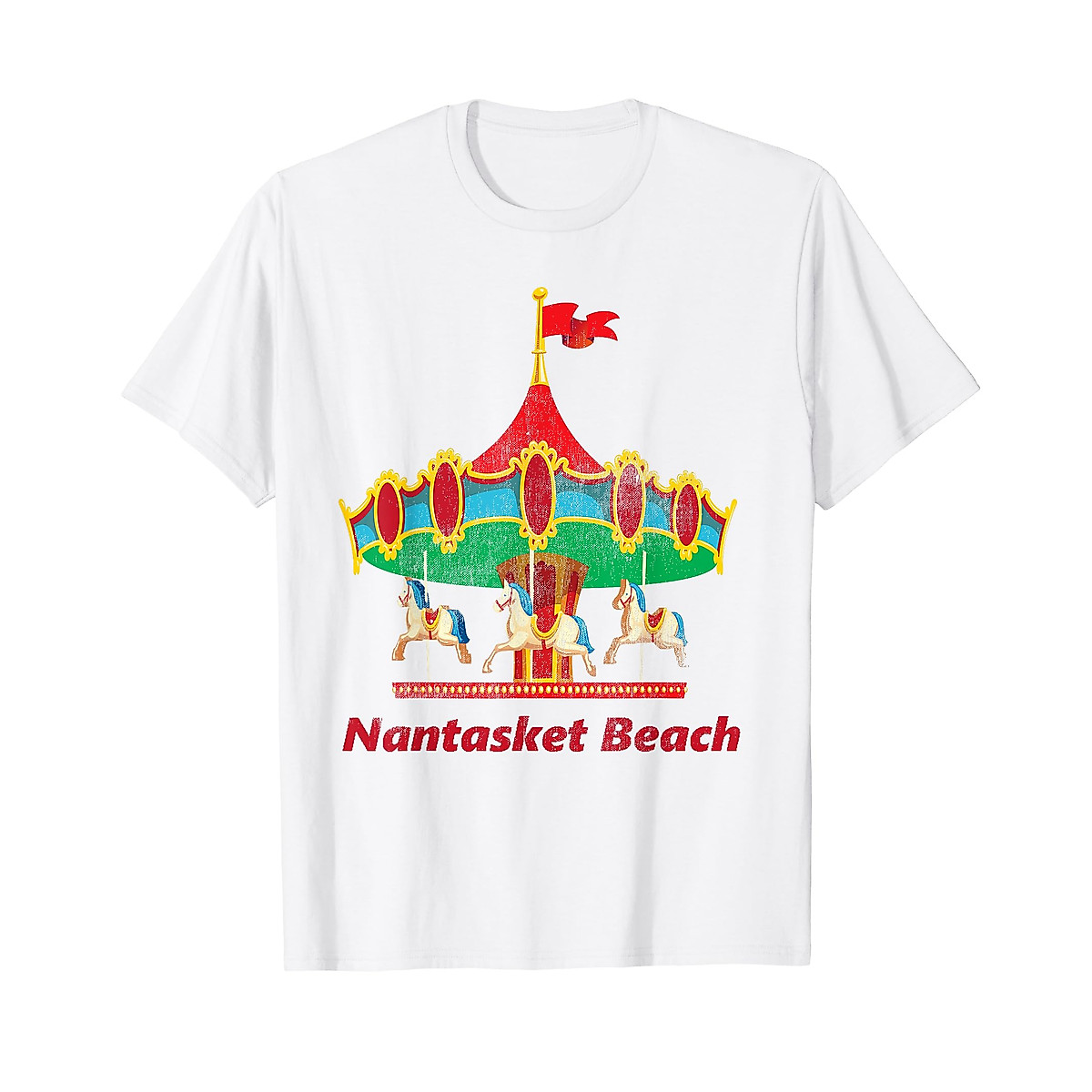 Nantasket Beach Hull Massachusetts Paragon Park Carousel T-Shirt