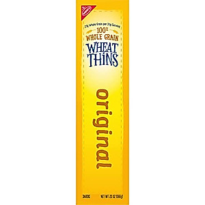 Wheat Thins Original Whole Grain Wheat Crackers, Party Size, 20 oz Box