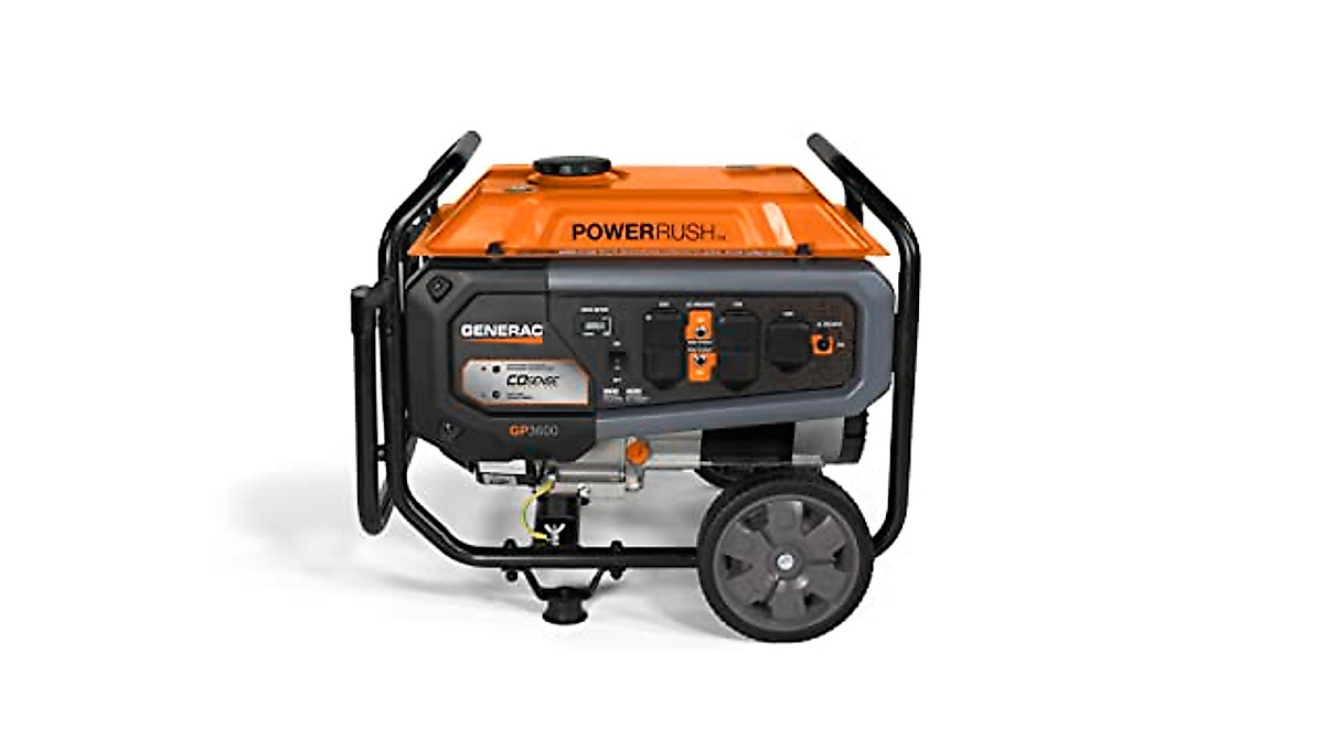 Generac GP3600 3,600-Watt Portable Generator with PowerRush Tech
