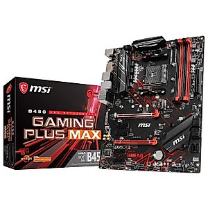 MSI Performance Gaming AMD Ryzen 2ND and 3rd Gen AM4 M.2 USB 3 DDR4 DVI HDMI Crossfire ATX Motherboard (B450 GAMING PLUS Max)
