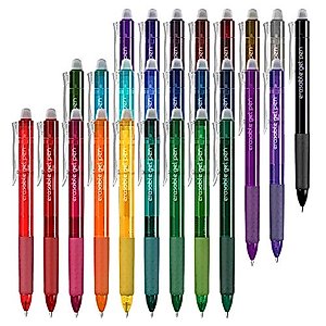 Vanstek 26 Colors Erasable Gel Pens, Retractable Erasable Pens Clicker, Fine Point(0.7), Make Mistakes Disappear, Premium Comfort Grip for Drawing Writing Planner and School Supplies