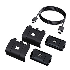 Collective Minds Dual Charge Xbox Series X/S Compatible with Xbox Series X and Xbox Series X Dual Controller Charging Station with Two Rechargeable Batteries - Xbox Series X