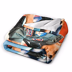 Comfortable Ultra-Soft Micro Fleece Blanket,Tom Cruise Fleece Blankets for Sofa Bed Travel 80"X60"