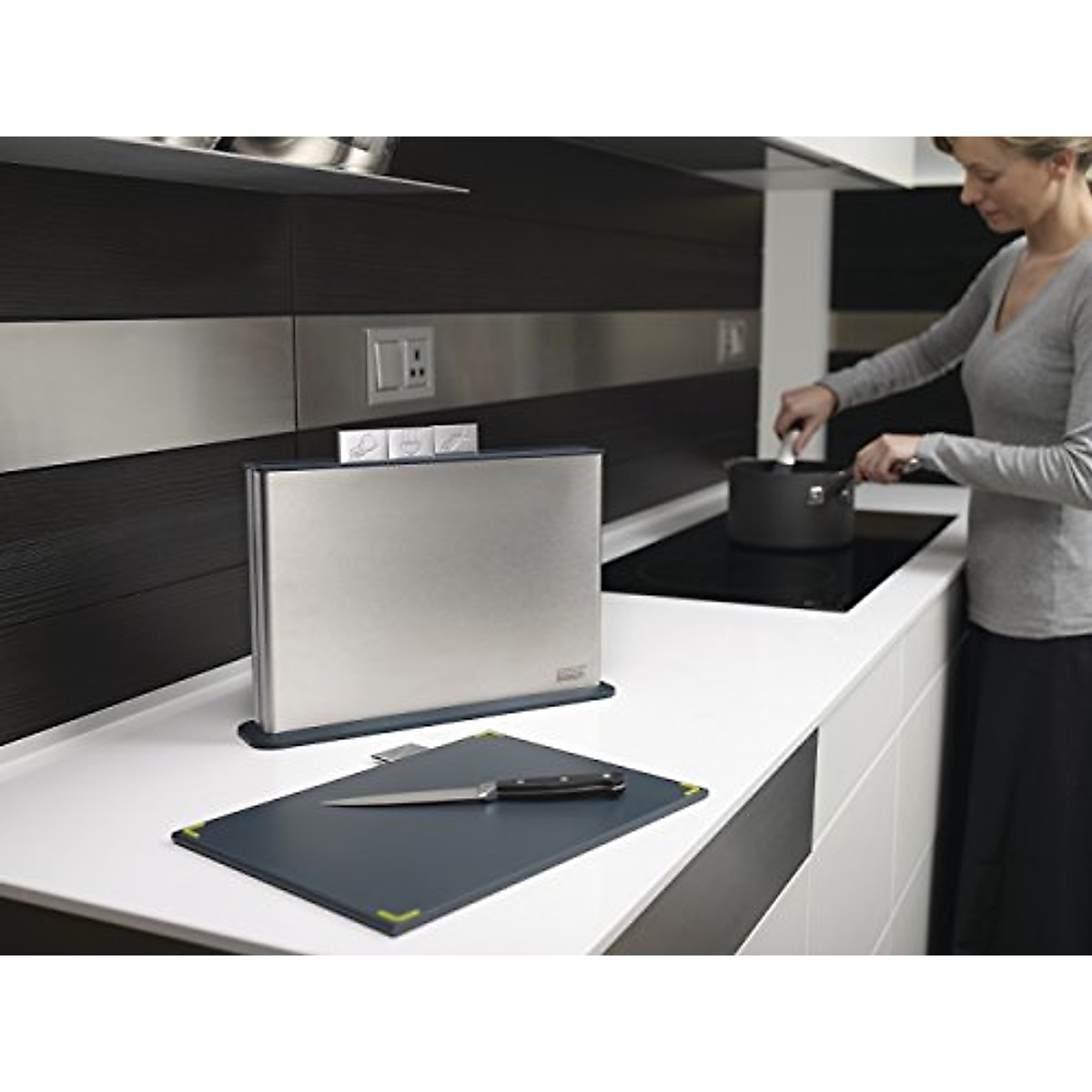 Joseph Joseph 100 Collection Index Chopping Boards - Stainless Steel