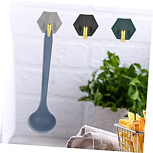 VICASKY 4pcs Duty Purse Door Sticky Bags Hexagon Free Towel Color Holder Heavy Hook Bathroom Office Adhesive Self Mixed Kitchen Hangers Bag Coat Home Hanger Shaped Punch Household