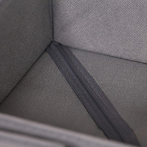 DIOMMELL 6 Pack Foldable Cloth Storage Box Closet Dresser Drawer Organizer Fabric Baskets Bins Containers Divider for Clothes Underwear Bras Socks Lingerie Clothing, M Grey 22-2000