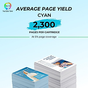 TCT 046A Cyan Toner Cartridge - Premium Compatible Replacement for Canon 046 Cyan Works with Canon Color ImageClass MF731CDW MF733CDW MF735CDW LBP654CDW Printers (2,300 Pages)