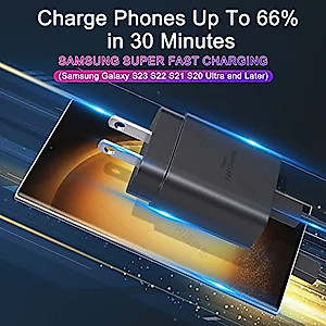 Samsung USB-C Super Fast Charging Power Adapter-25W PD Charger Block for Samsung Galaxy S23 Ultra/S23/S23+/S22/S22 Ultra/S22+/Note 20/S20/S21/S10, Galaxy Tab S7/S8(2 Pack)