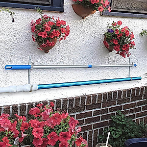 Orgrimmar Pool Pole Hanger Premium 4pc Aluminium Holder Pool Fens Hooks for Telescopic Poles, Skimmer Net, Brush, Vacuum Hose